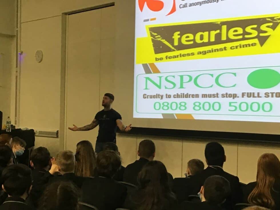 Campaigner delivers anti-knife crime assemblies - Laurus Ryecroft